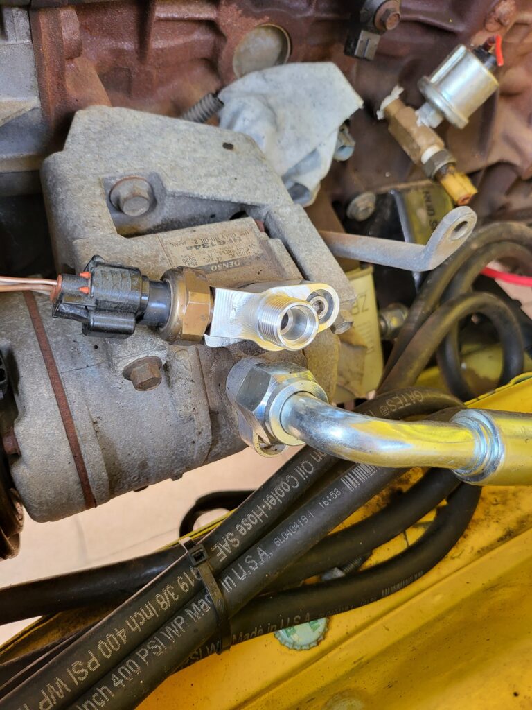 Barra BA-FGX A/C pressure sensor fitting for custom lines