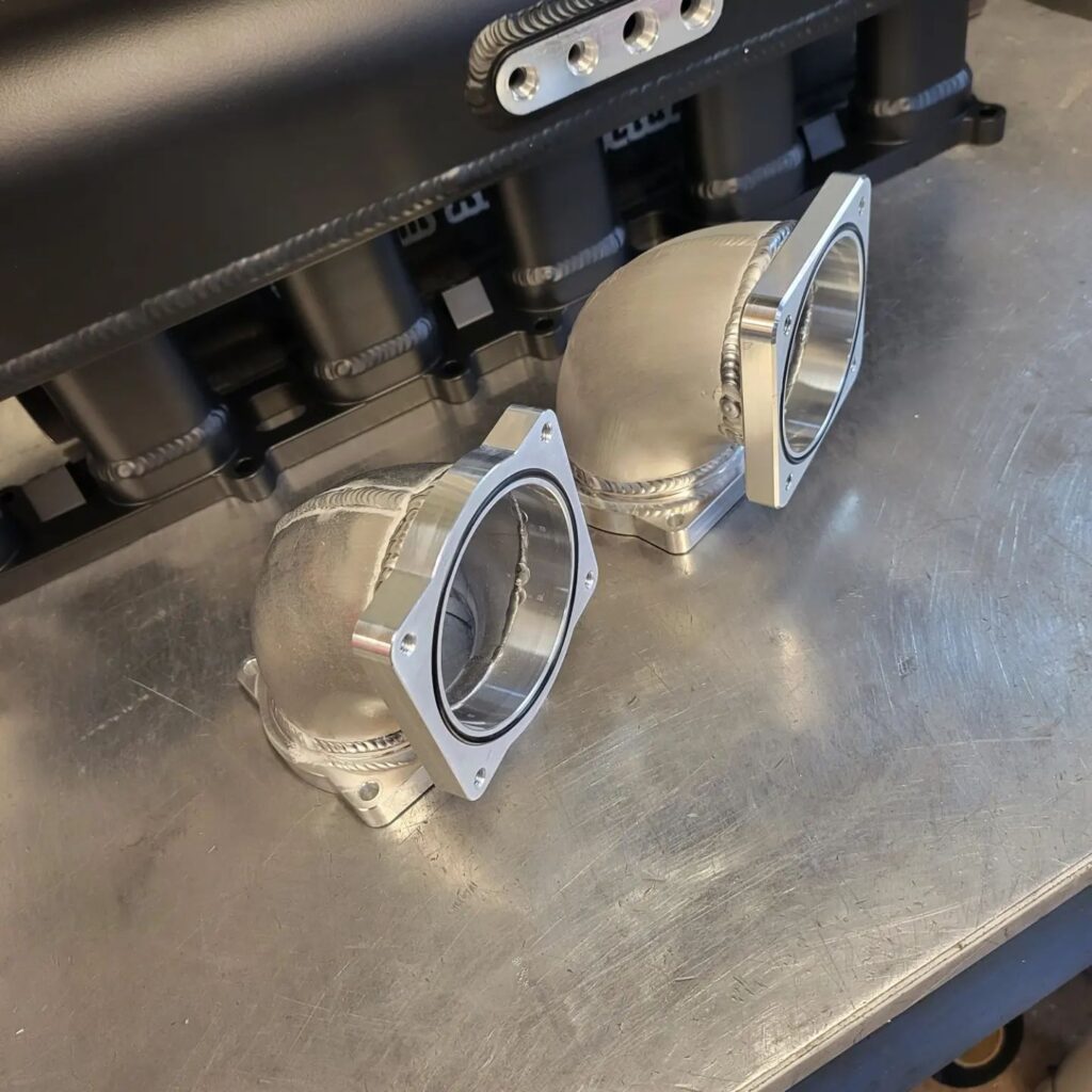 Throttle body adaptor elbow – Custom Alloy Welding